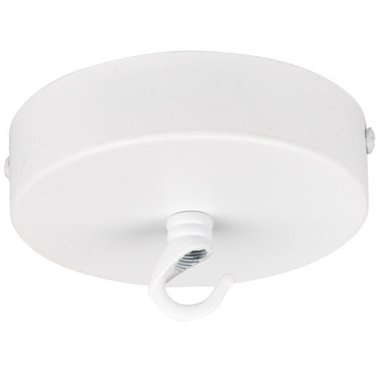 Ceiling cap white with hook – Touwlampshop